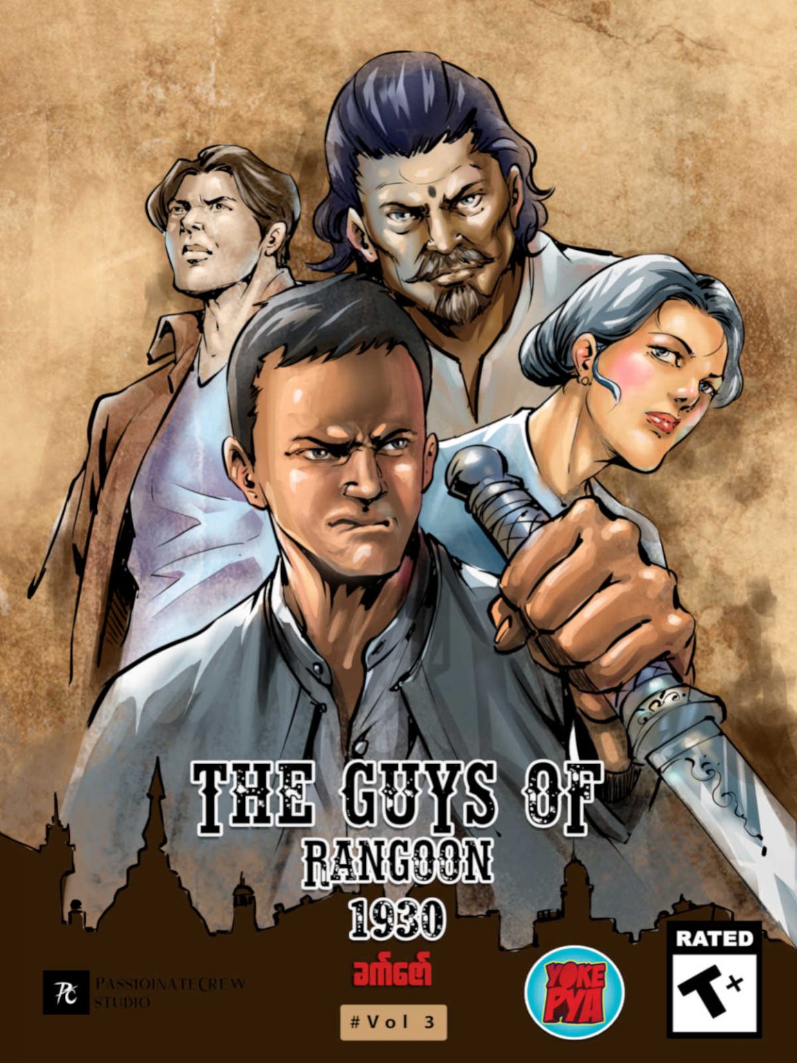 The Guys of Rangoon 1930 Comic Vol 1+2+3+4 - Yoke Pya